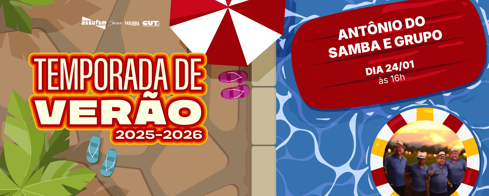 Happy Hour na Assufsm no dia 24 de janeiro com a banda Antônio do Samba ...